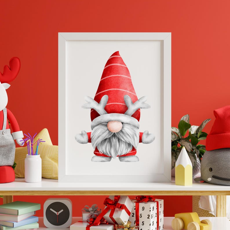 Christmas Gnome Bundle Svg,png,pdf Christmas Doodle, Gnomes Merry ...