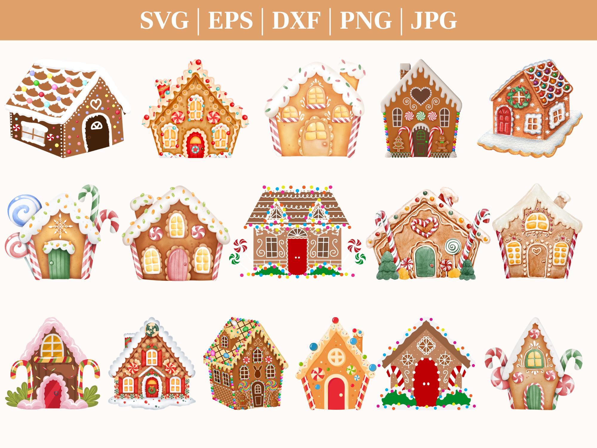 Gingerbread House SVG, Gingerbread SVG, Gingerbread Decor Cut File ...