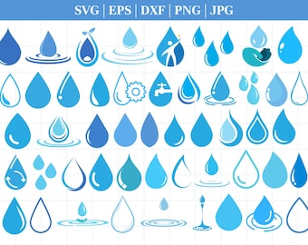 Water Droplet Svg, Water Drops Svg, Rain Drops Svg, Raining Svg, Rain ...