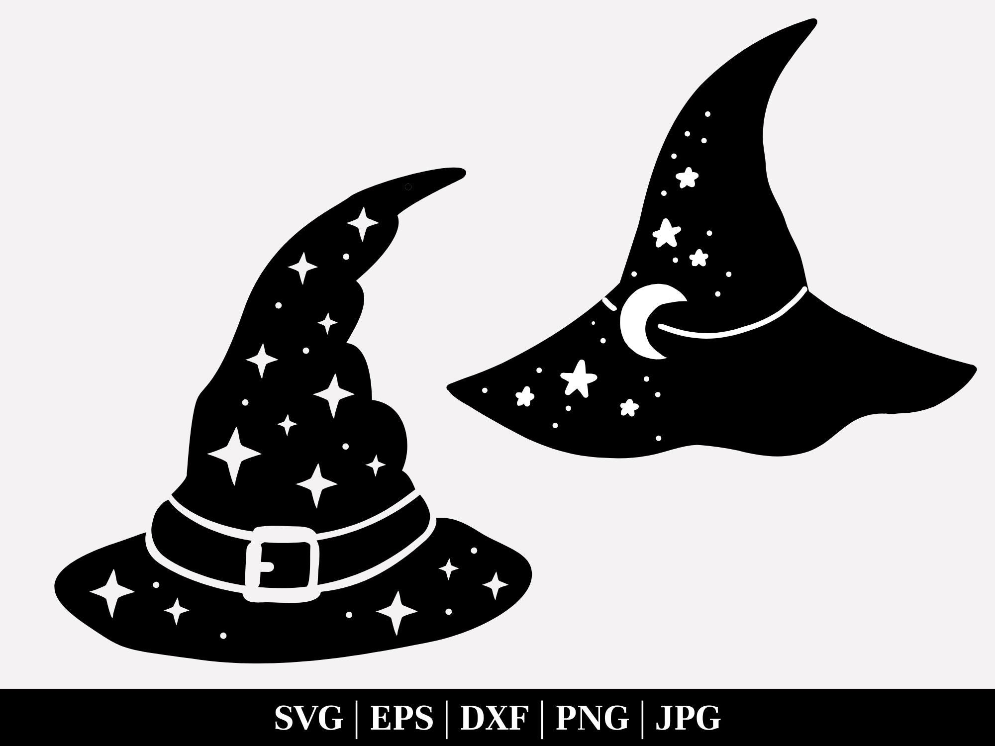 Witches Hat SVG Bundle, Hat SVG, Witchcraft Svg, Halloween Svg, Witch ...