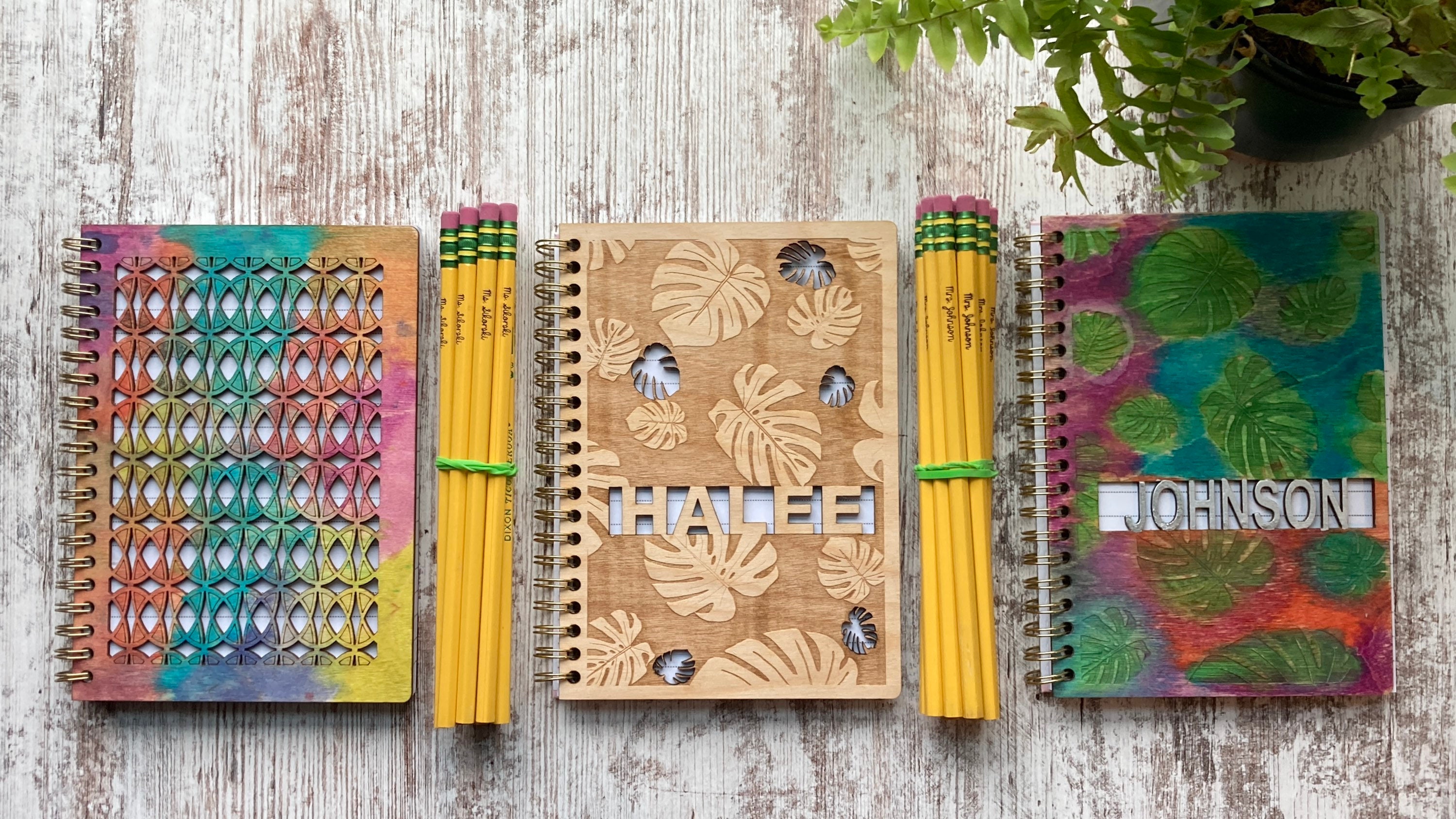 5 Inch by 7 Inch Wooden Notebook Cover File Design Bundle by - Etsy