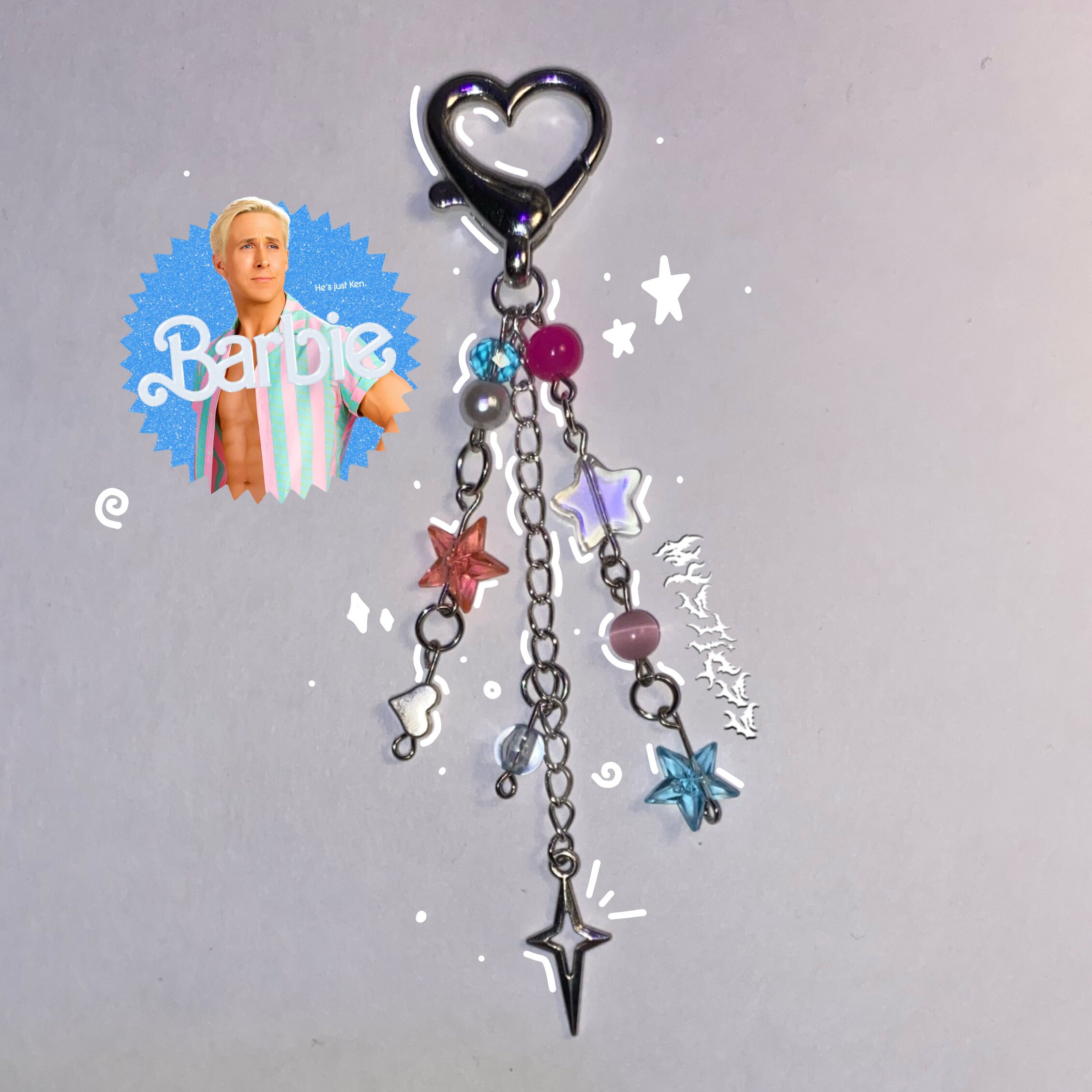 Matching Barbie and Ken Inspired Keychains - Etsy