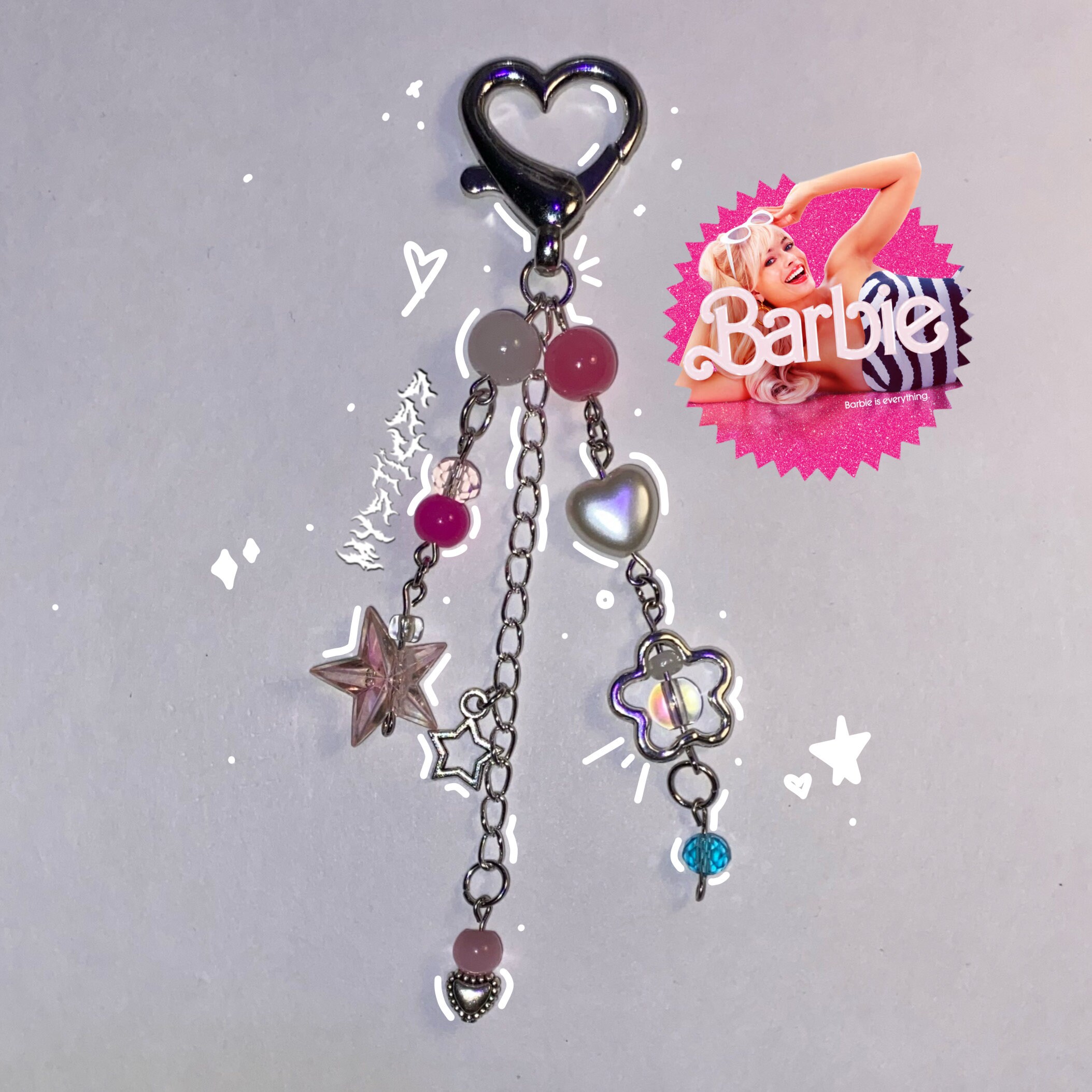 Matching Barbie and Ken Inspired Keychains - Etsy