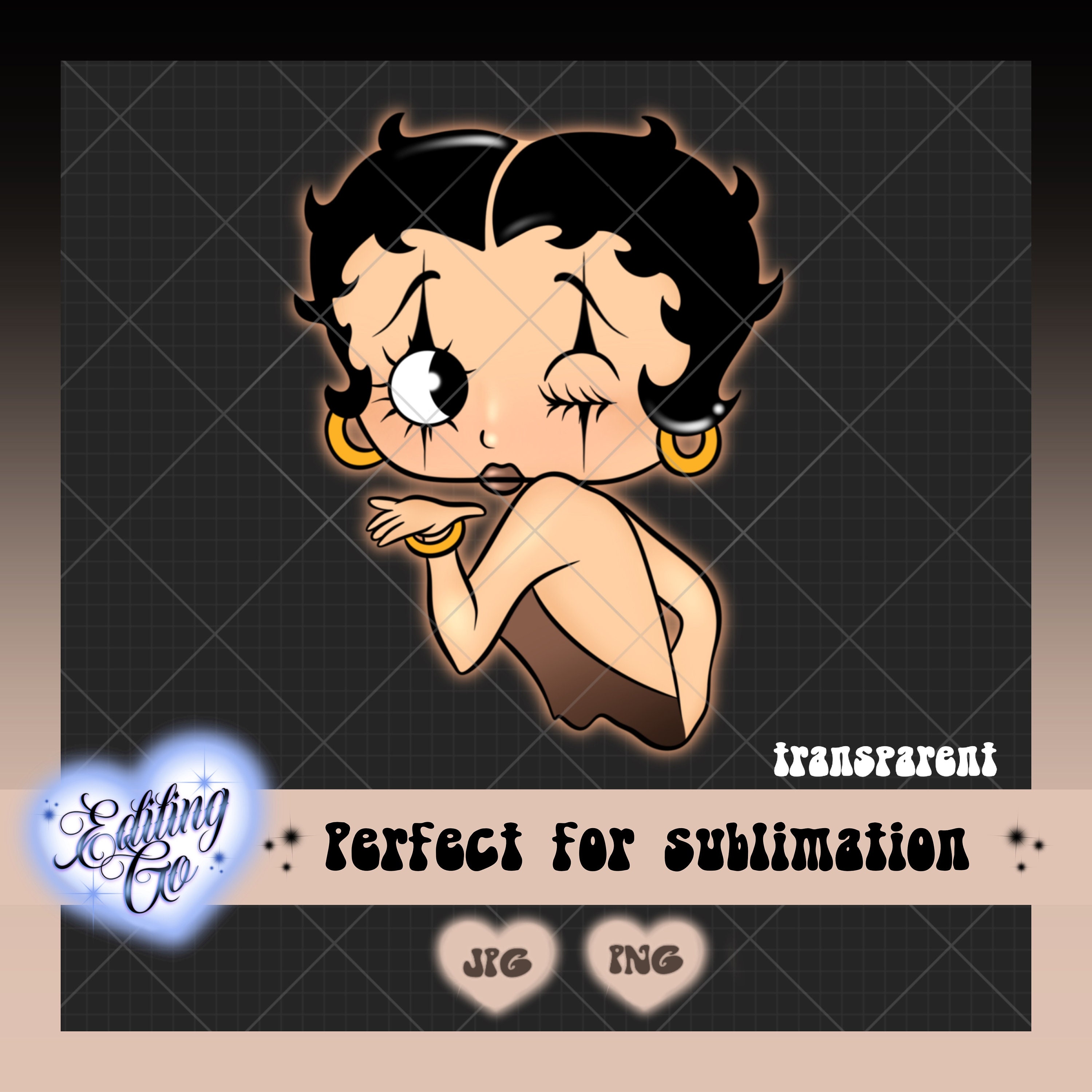 Chula Hoop & Betty Boop Sublimation Graphic Design - Etsy