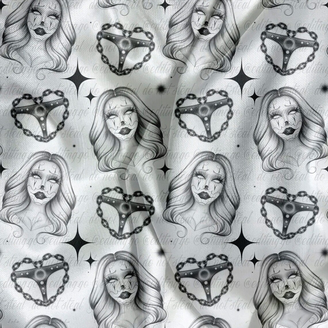 Sad Payasa, Chula Chicana Style, Chola Seamless Pattern Design Digital ...