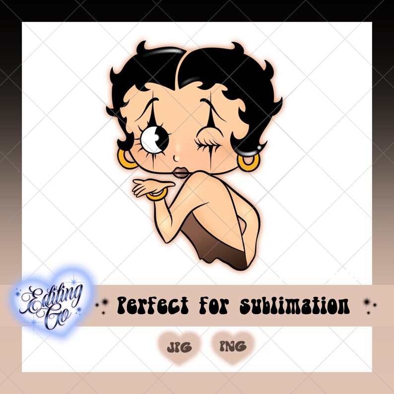 Chula Hoop & Betty Boop Sublimation Graphic Design - Etsy