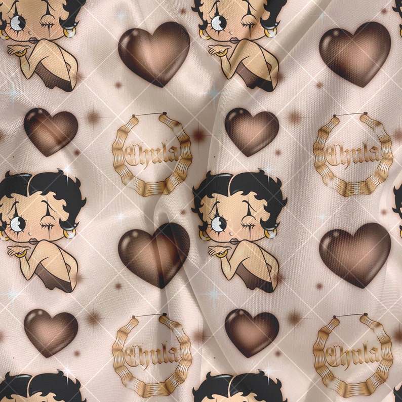 Chula Betty Boop Seamless Pattern Design Digital Download Y2K Graphic ...