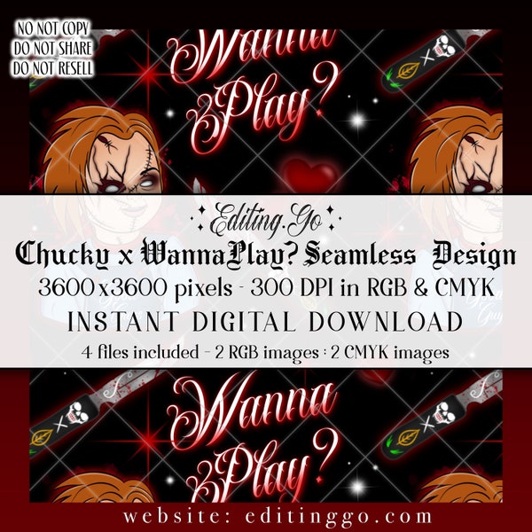 Chucky Seamless Pattern - Etsy
