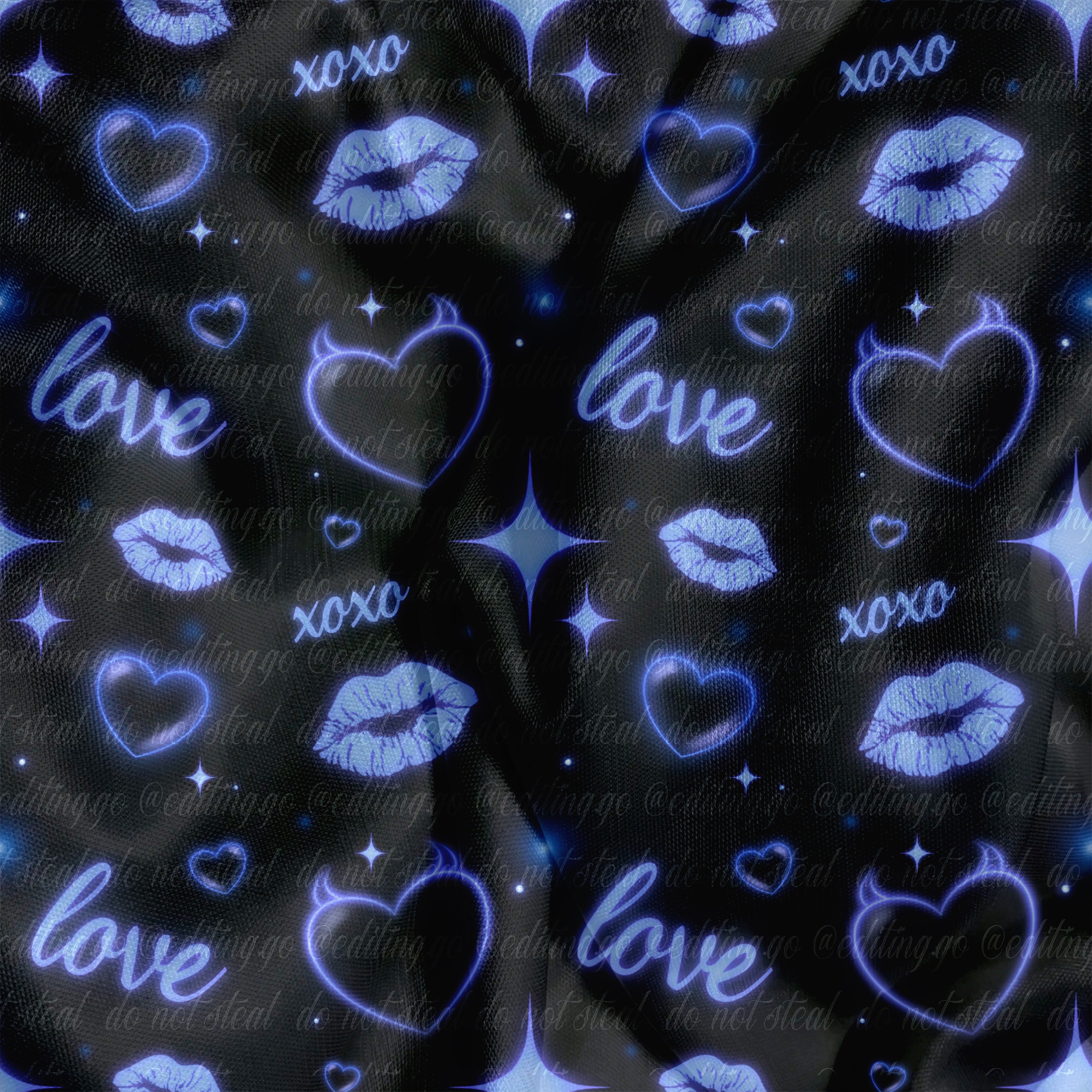 Y2k Sugar Lips 2000s Inspired Seamless Pattern Design Fabric Print ...