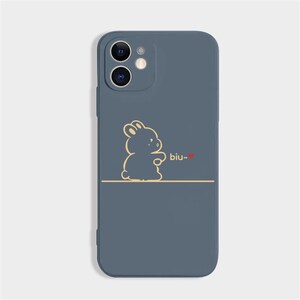 Kawaii Rabbit Personalization Silicone Couple Phone Case,iphone 16 Case ...