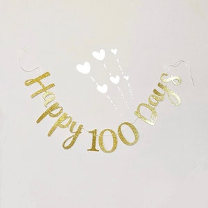 Happy 100 Days Banner | Baby 100 Days Banner | 100 Days Celebration ...