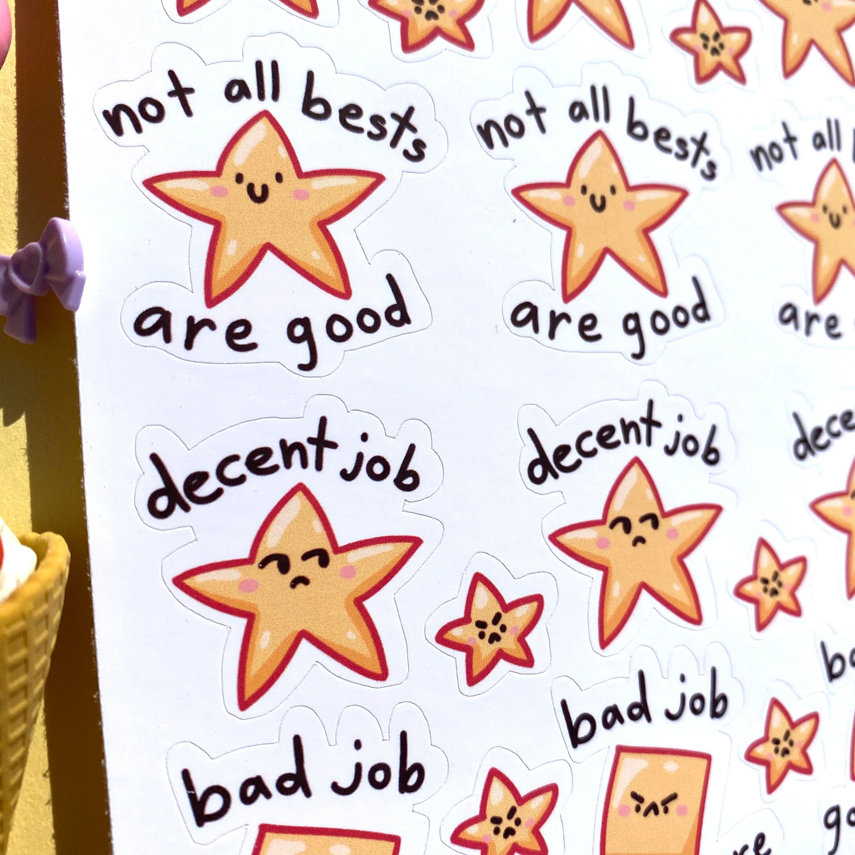 Gold Star Sticker Great Job