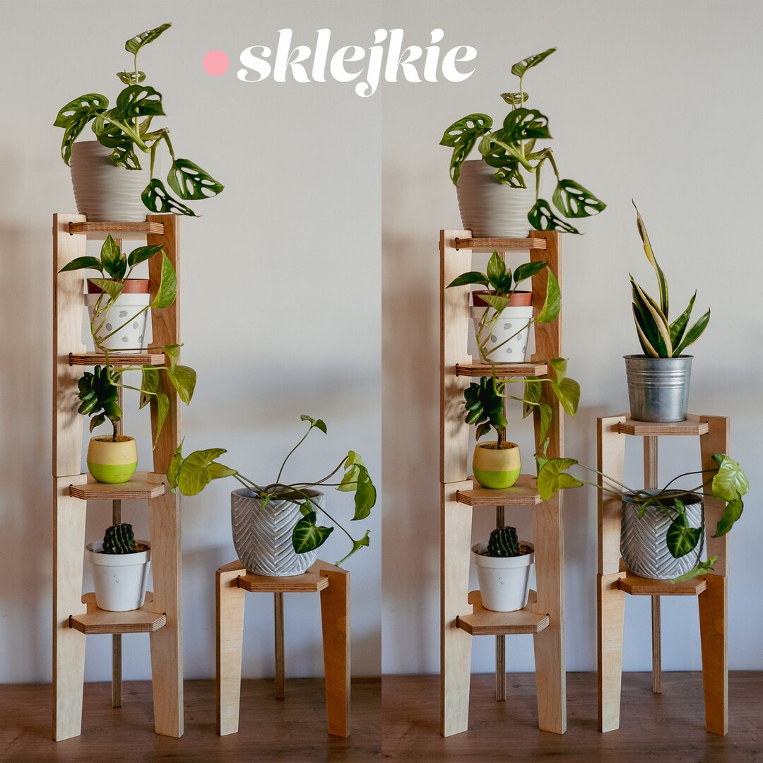 Double Flower Stand / Plant Stand / Double Plant Stand 40cm / Plant ...