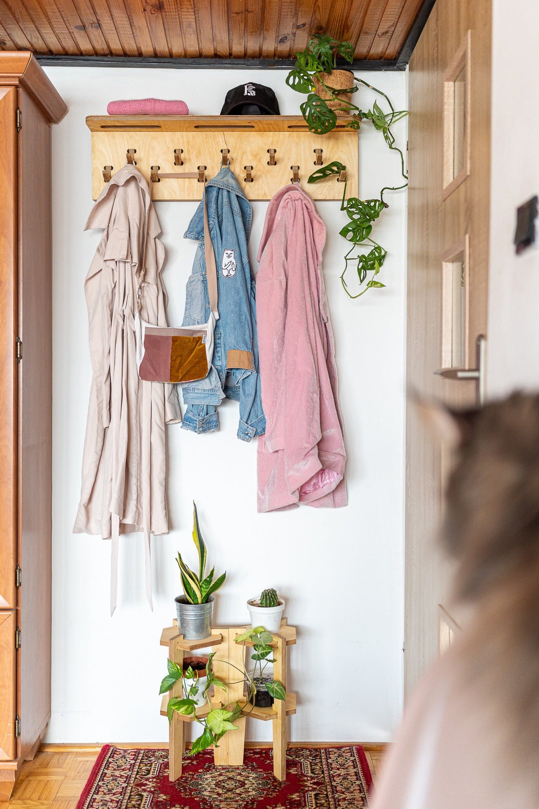 Wooden Hanger / Clothes Hanger / Wall Hanger / Wooden Handger / Clothes Hanger - Etsy