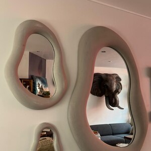 Full Length Mirror, Wall Mirror, Asymmetrical Full Body Irregular ...