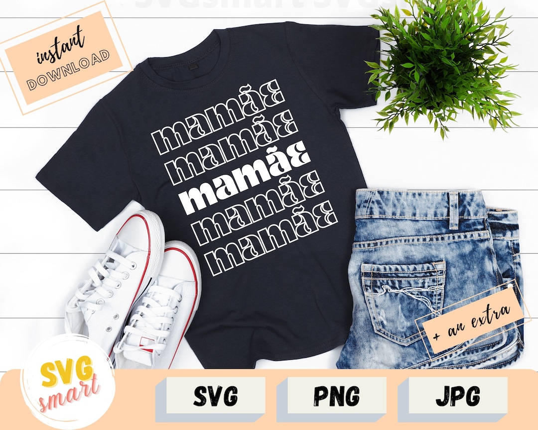 Mamãe SVG PNG JPG Cut File - Vector Art for Silhouette & Cricut ...