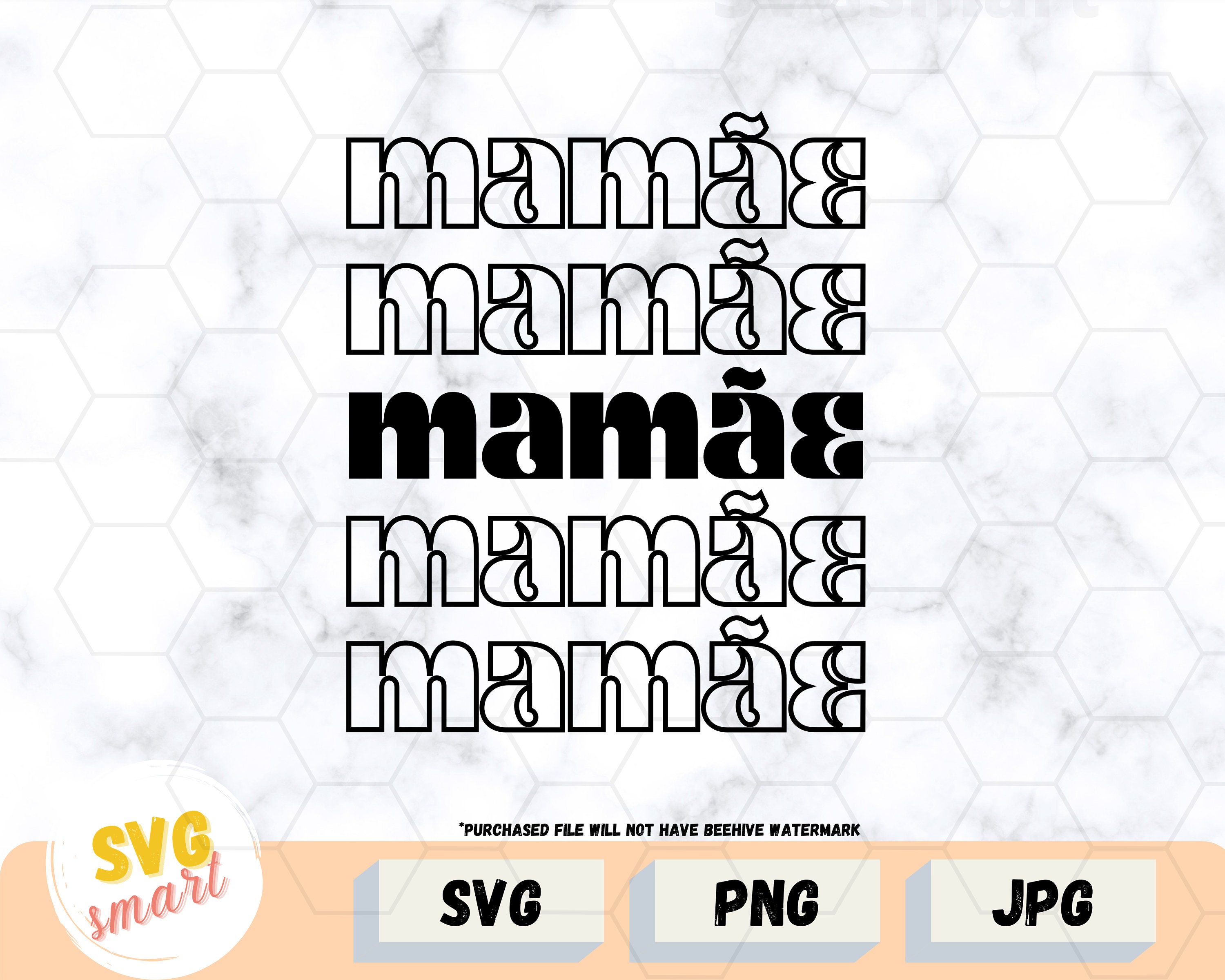 Mamãe SVG PNG JPG Cut File - Vector Art for Silhouette & Cricut ...