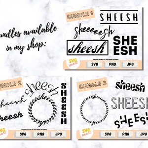 Sheesh Tiktok Meme SVG Files. PNG and JPG Digital Download for Cutting ...