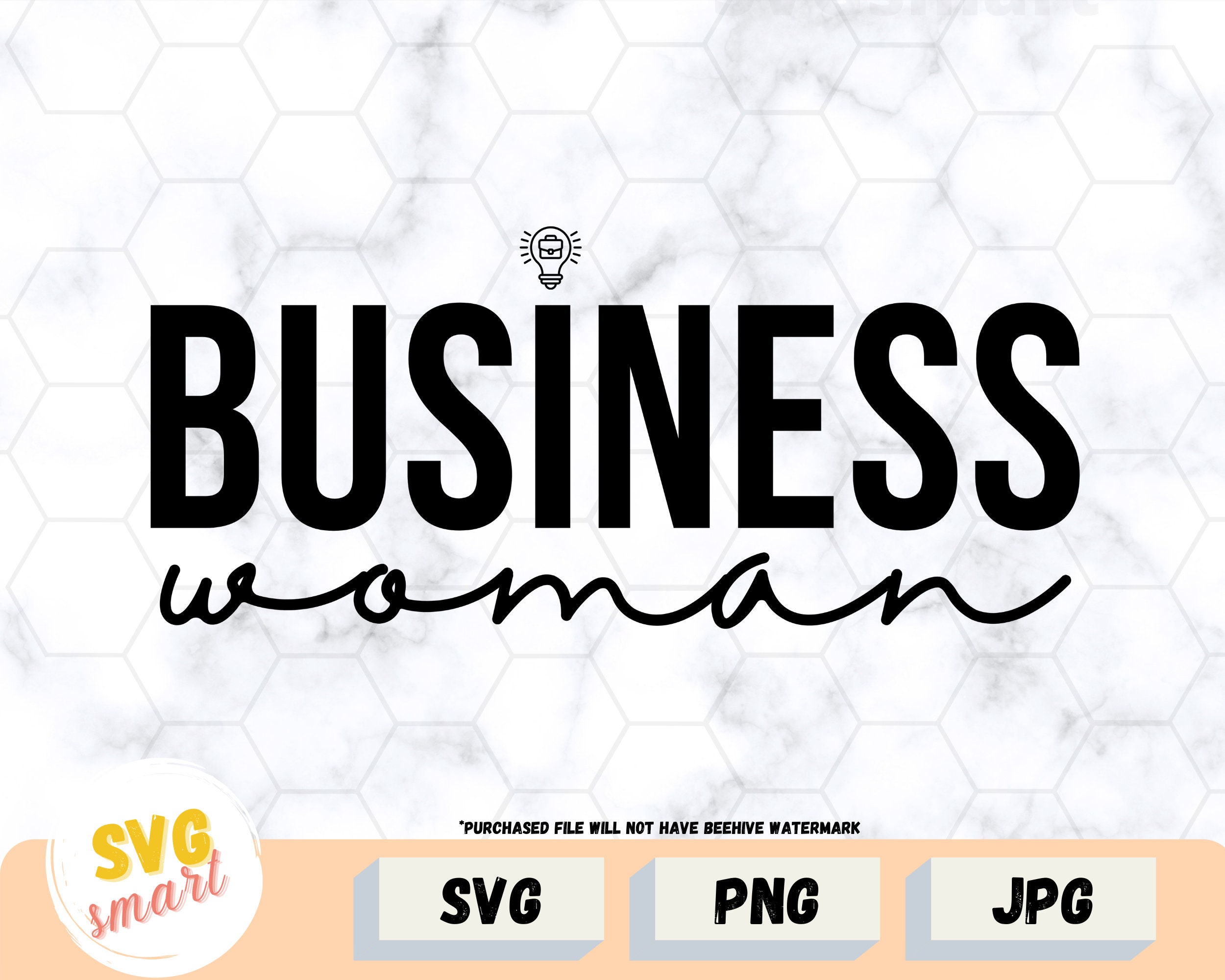 Business Woman SVG File Written Out W Words. PNG JPG Digital Download ...
