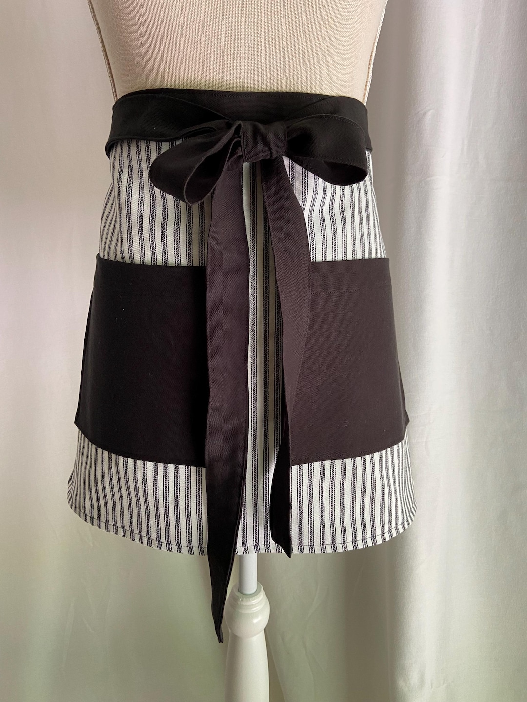 Black and White Waist Apron | Classic Half Apron | Stylish Apron ...