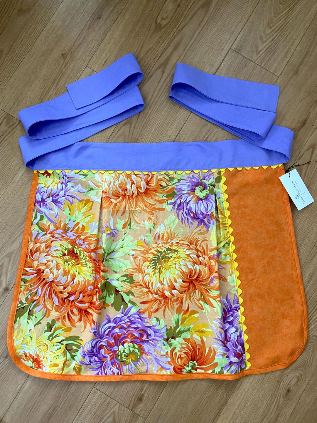 Floral Half Apron | Spring Apron | Handmade Apron | Kitchen Apron ...