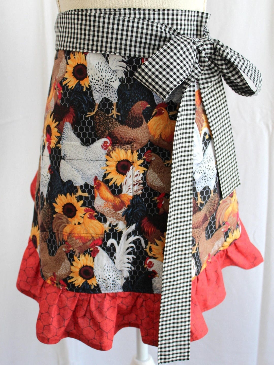 Chicken Print Apron | Apron for Mom | Farmhouse Apron | Baking Apron ...