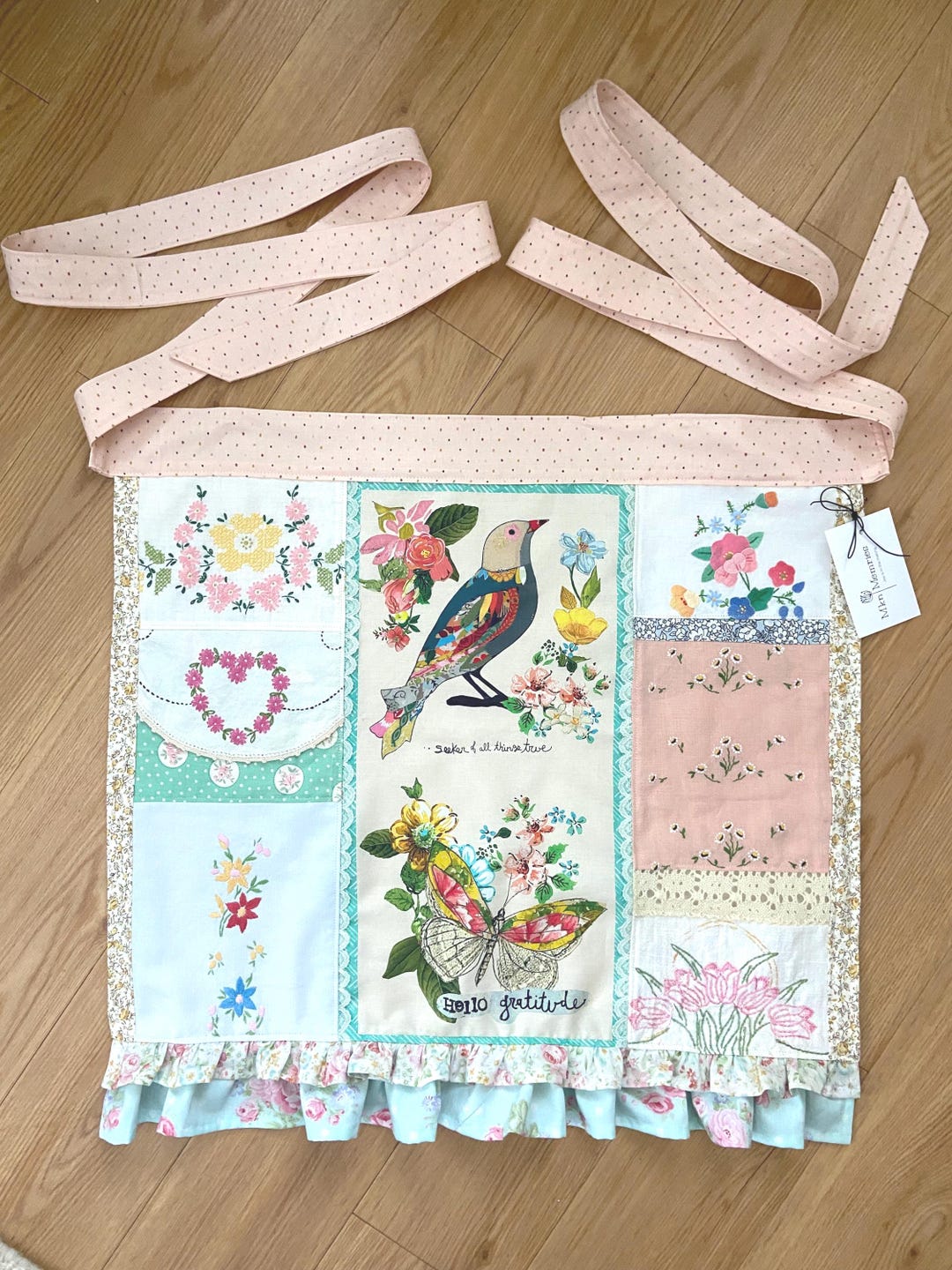 Floral Half Apron | Shabby Chic Apron | Country Cottage Apron | Kitchen ...