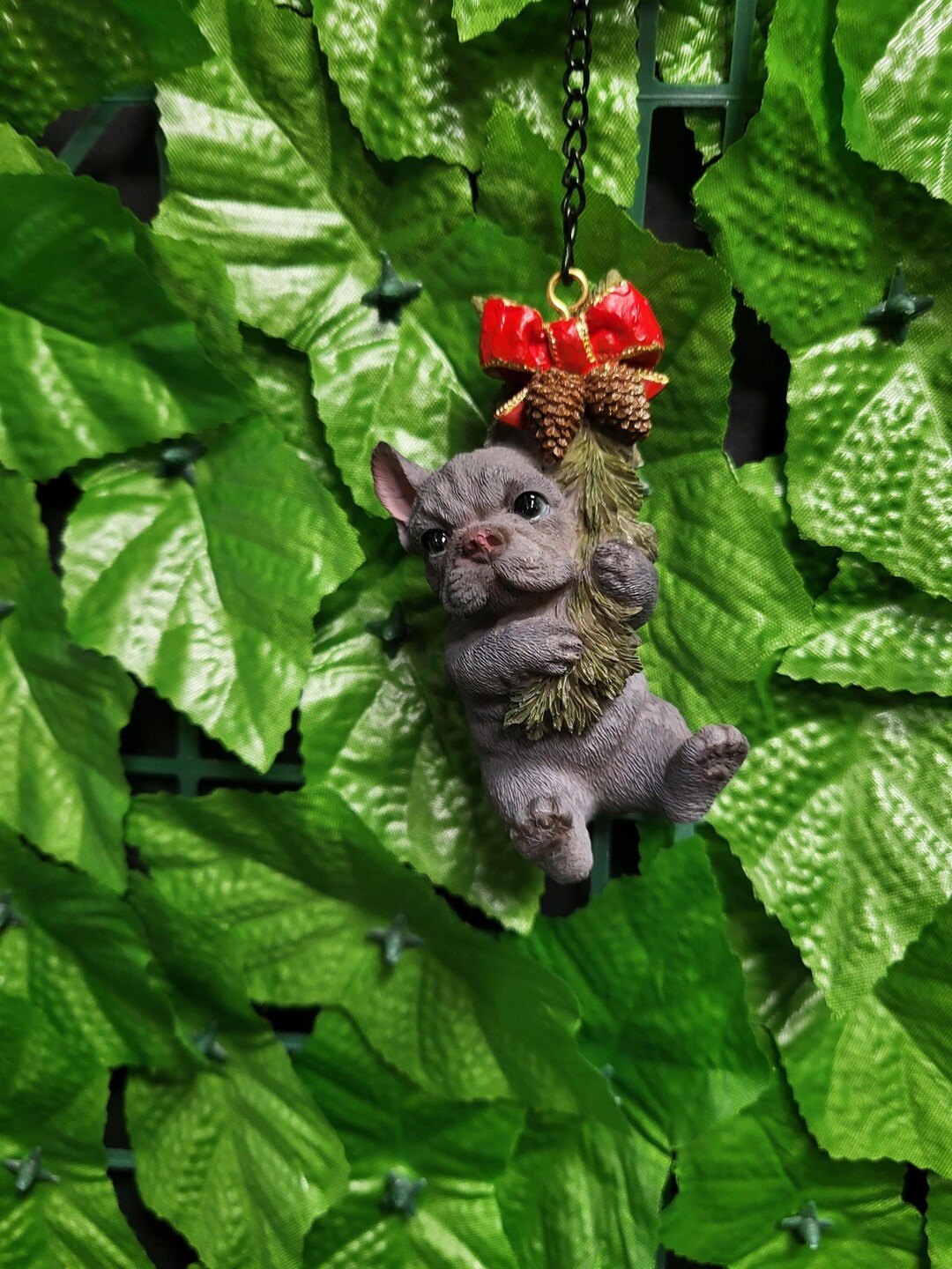 Blue French Bulldog Bauble | Realistic French Bulldog Tree Decoration ...