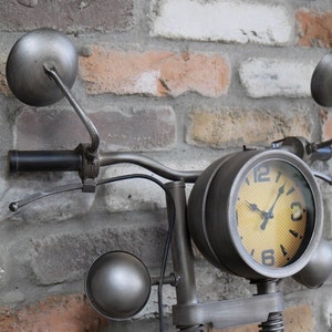 Metal Wall Mounted Motorbike Clock | Quirky Home Clocks | Transport ...