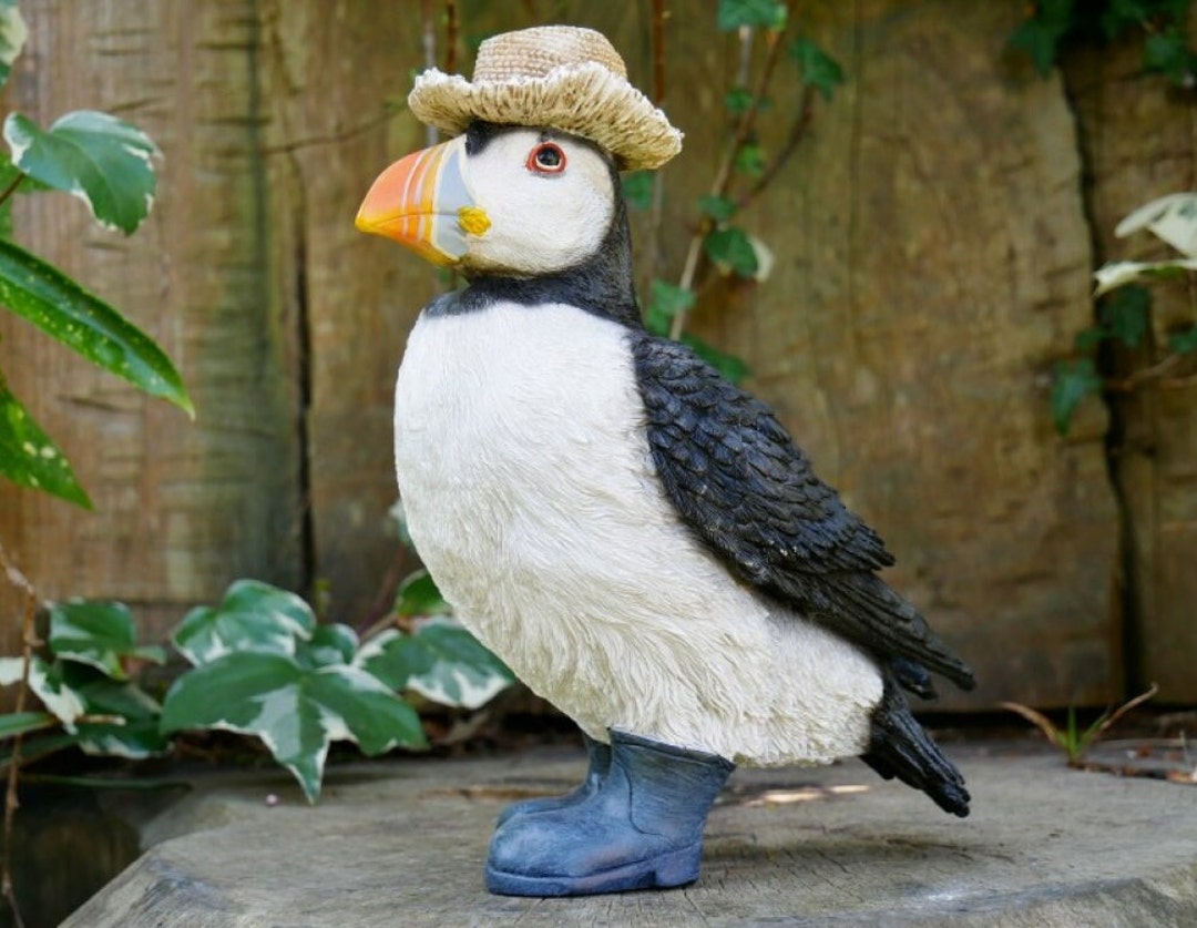 Puffin in Boots Garden Ornament | Puffin Ornament | Puffin Home Gift ...