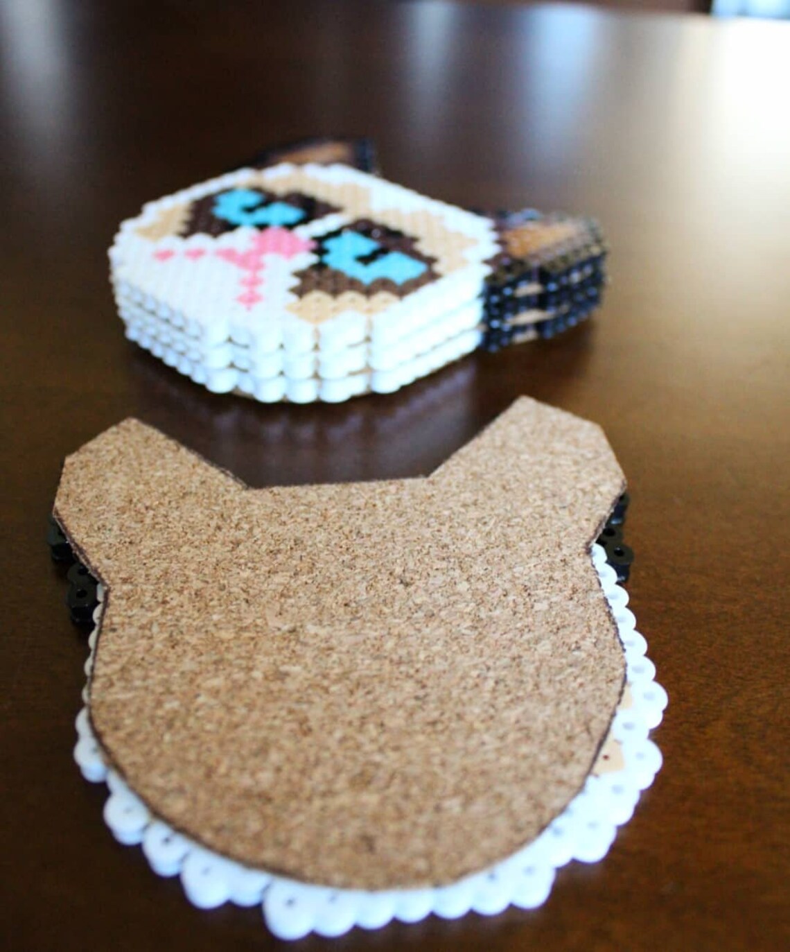 Grumpy Cat Coaster Set | 8-bit | Perler Bead - Etsy