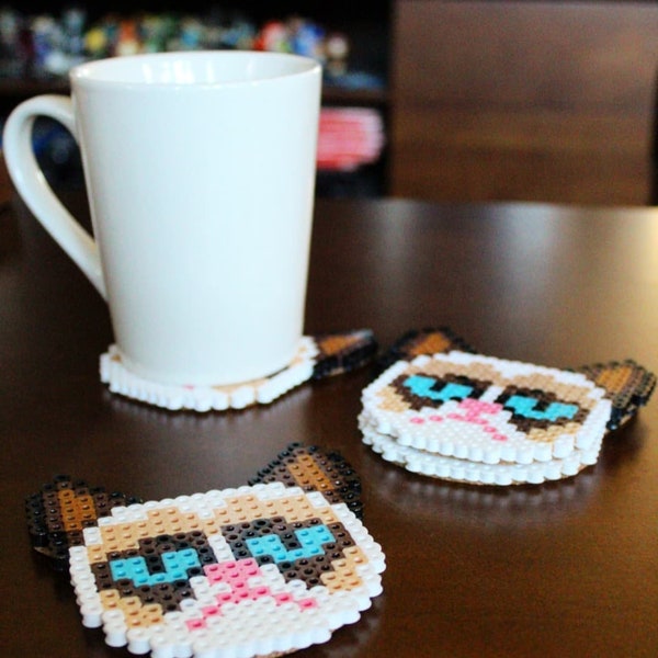 Perler Bead Coasters - Etsy
