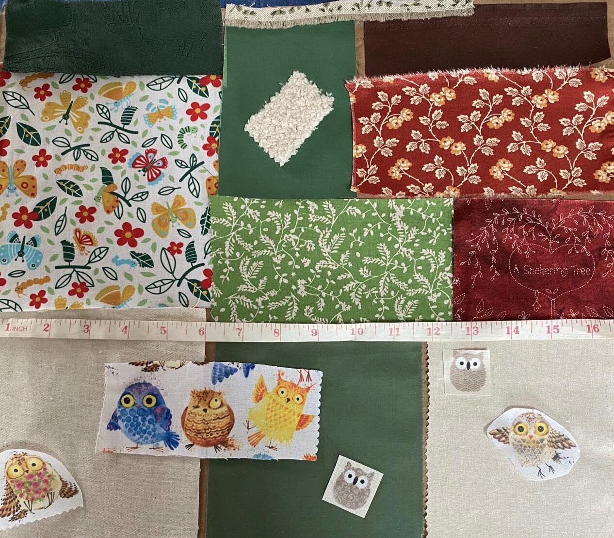 Owl Slow Stitch Kit Junk Journal Scrapbooking Textile Art slow ...