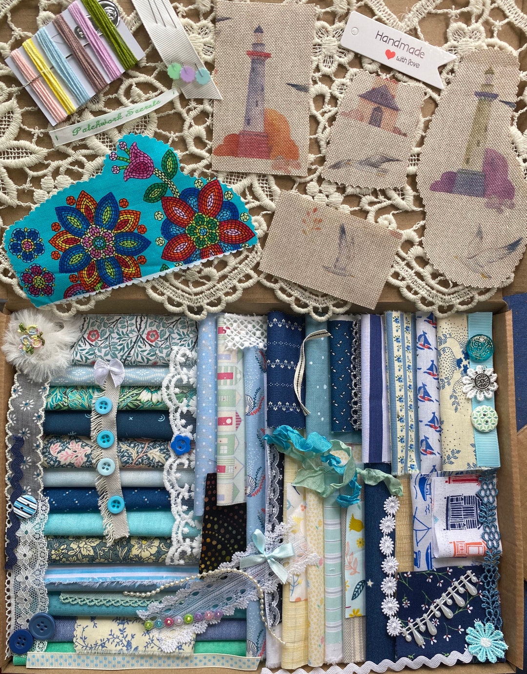 Beach Themed Slow Stitch | Junk Journal Kit | Scrapbooking | Seaside ...