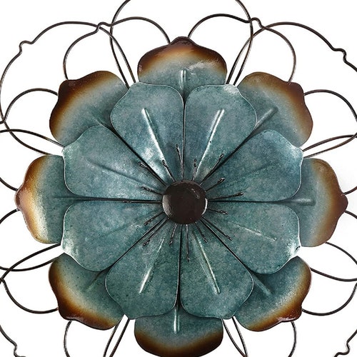 Metal Wall Flower-metal Floral Wall Decor Hanging - Etsy