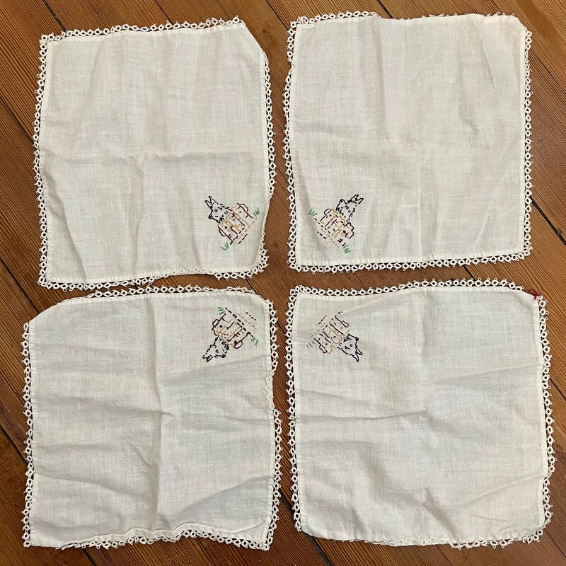 Embroidered Napkins - Etsy