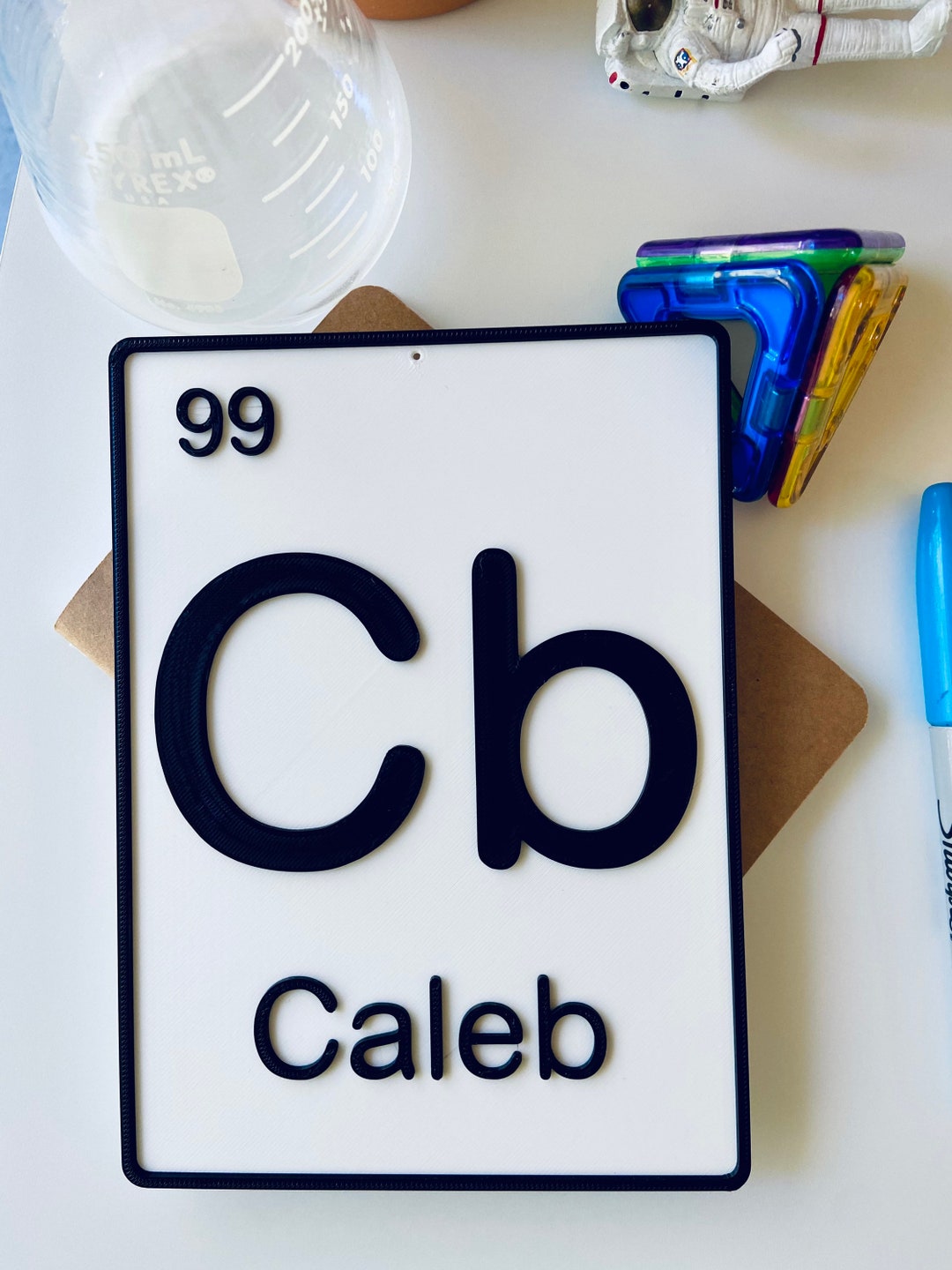 Personalized Periodic Table Name Plate: 3D Printed Science Decor - Etsy