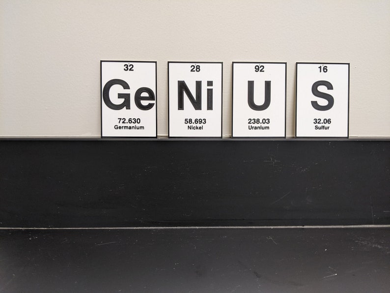 Genius Periodic Table Wall Art Custom Periodic Table Wall Art ...