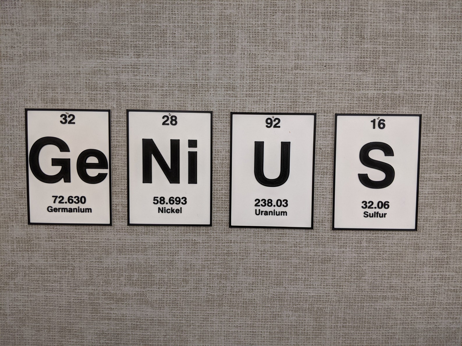 Genius Periodic Table Wall Art Custom Periodic Table Wall Art ...