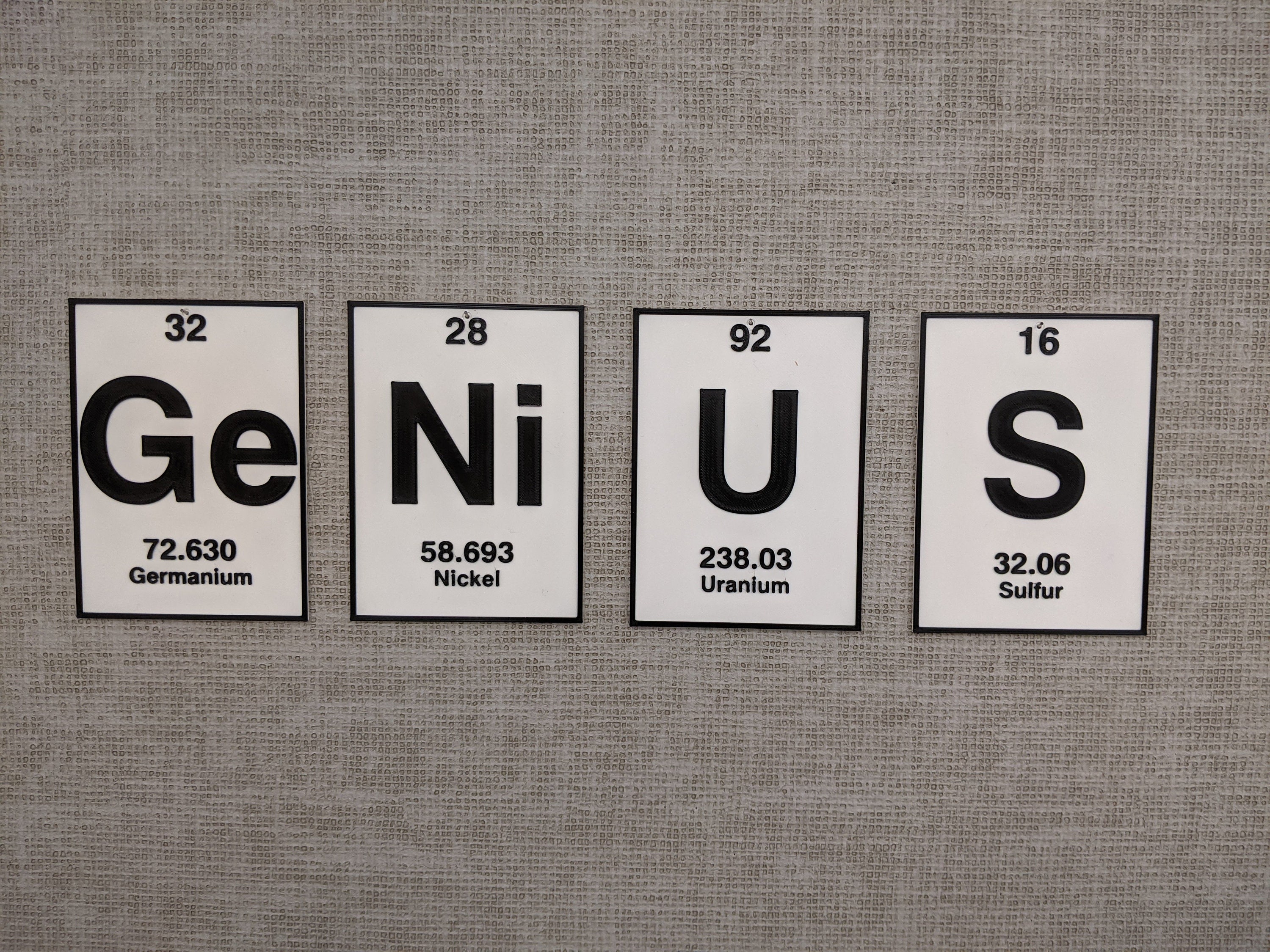 Genius Periodic Table Wall Art Custom Periodic Table Wall Art ...