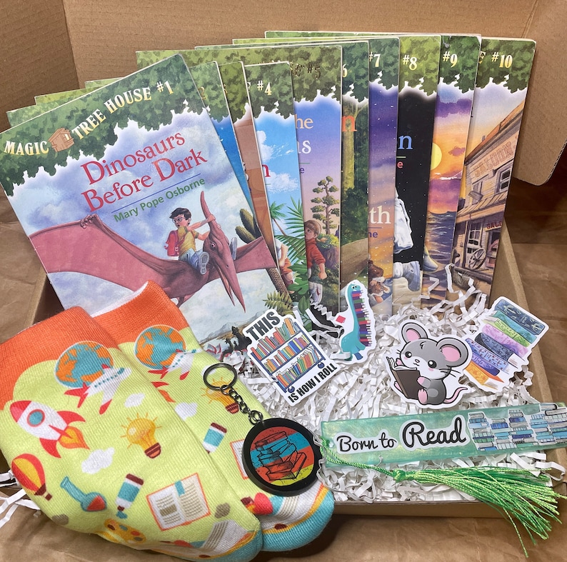 Magic Tree House Kids Book Gift Box - Etsy