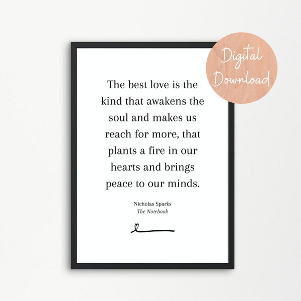 The Notebook Quote - Etsy