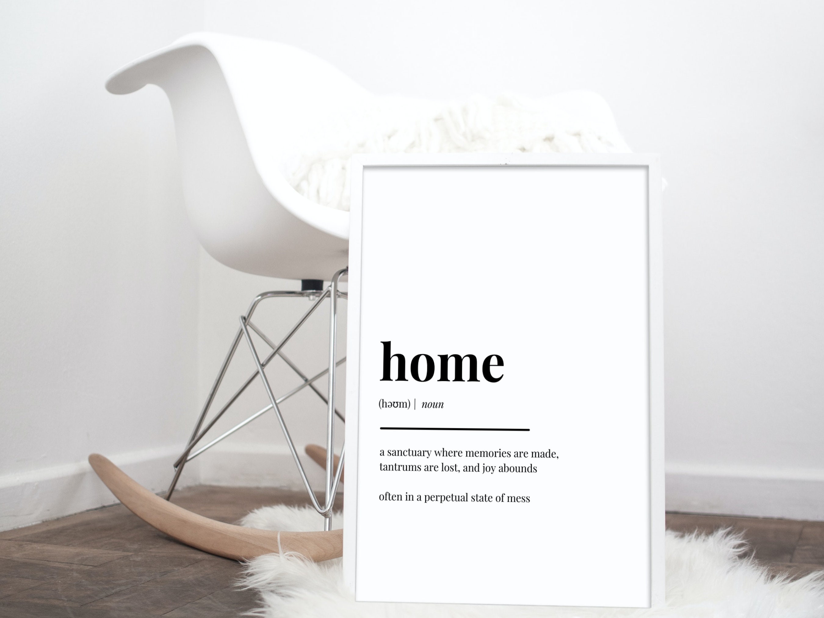 Home Definition, Quote Print, Wall Art Print, Minimalist Print, Home ...