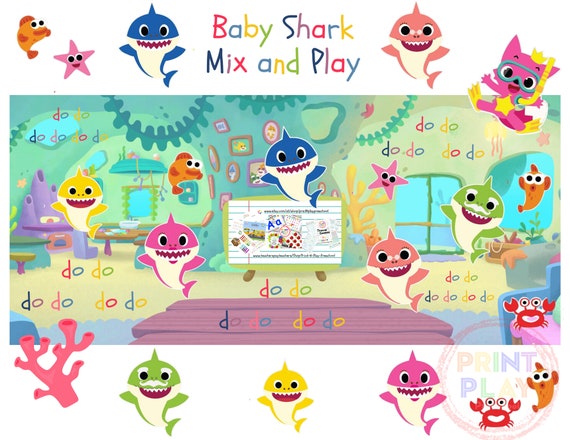 Baby Shark Beginner Learner Toddler Preschool Learning to | Etsy