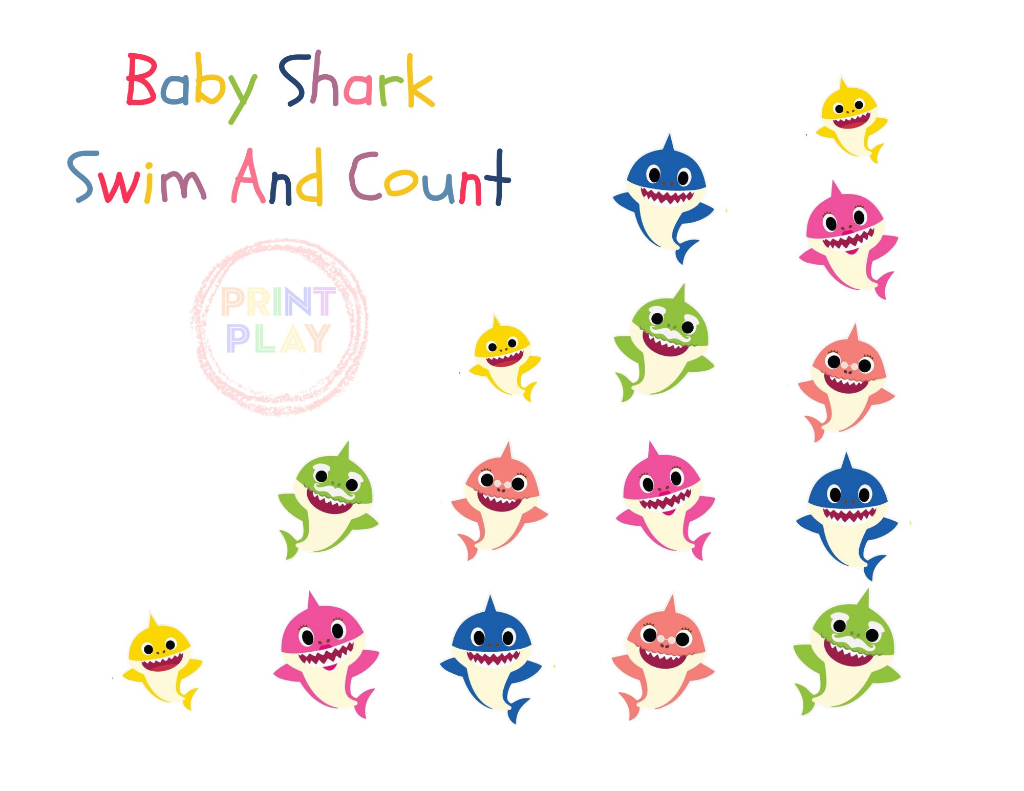 Baby Shark, Toddler, Preschool, Learning Activities, Printables, Busy ...