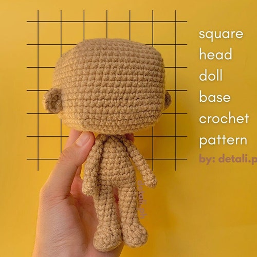 Curvy Female Doll Base No Sew Amigurumi Crochet Pattern Girl Etsy