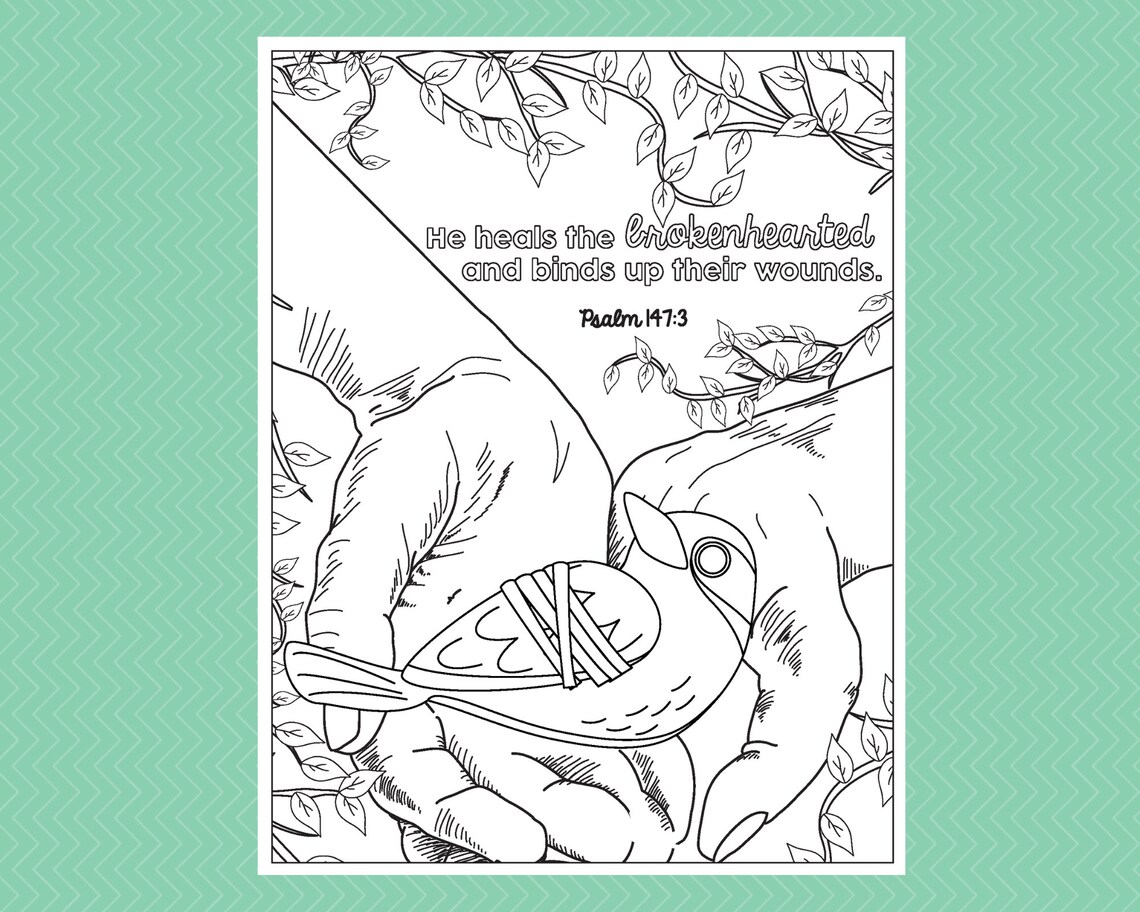 Inspirational Bible Verses Psalms 37 Pages, Printable Coloring Pages ...