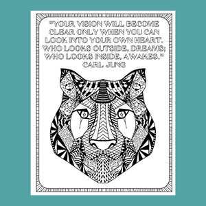 Mindfulness Coloring Pages - Etsy