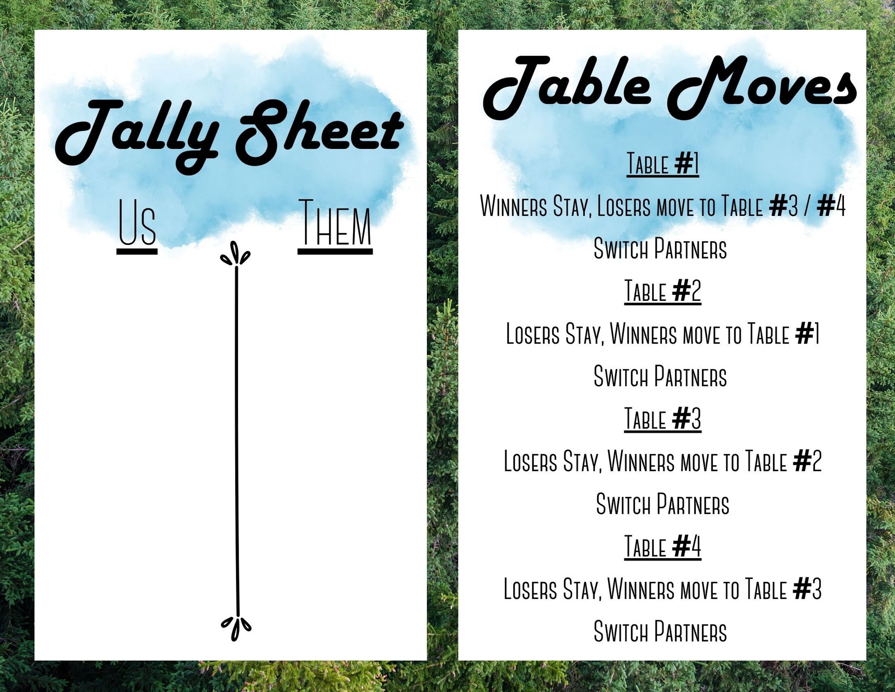 Happy Camper Summer Bunco Score Cards, Tally Sheets, Ghost Player Card ...