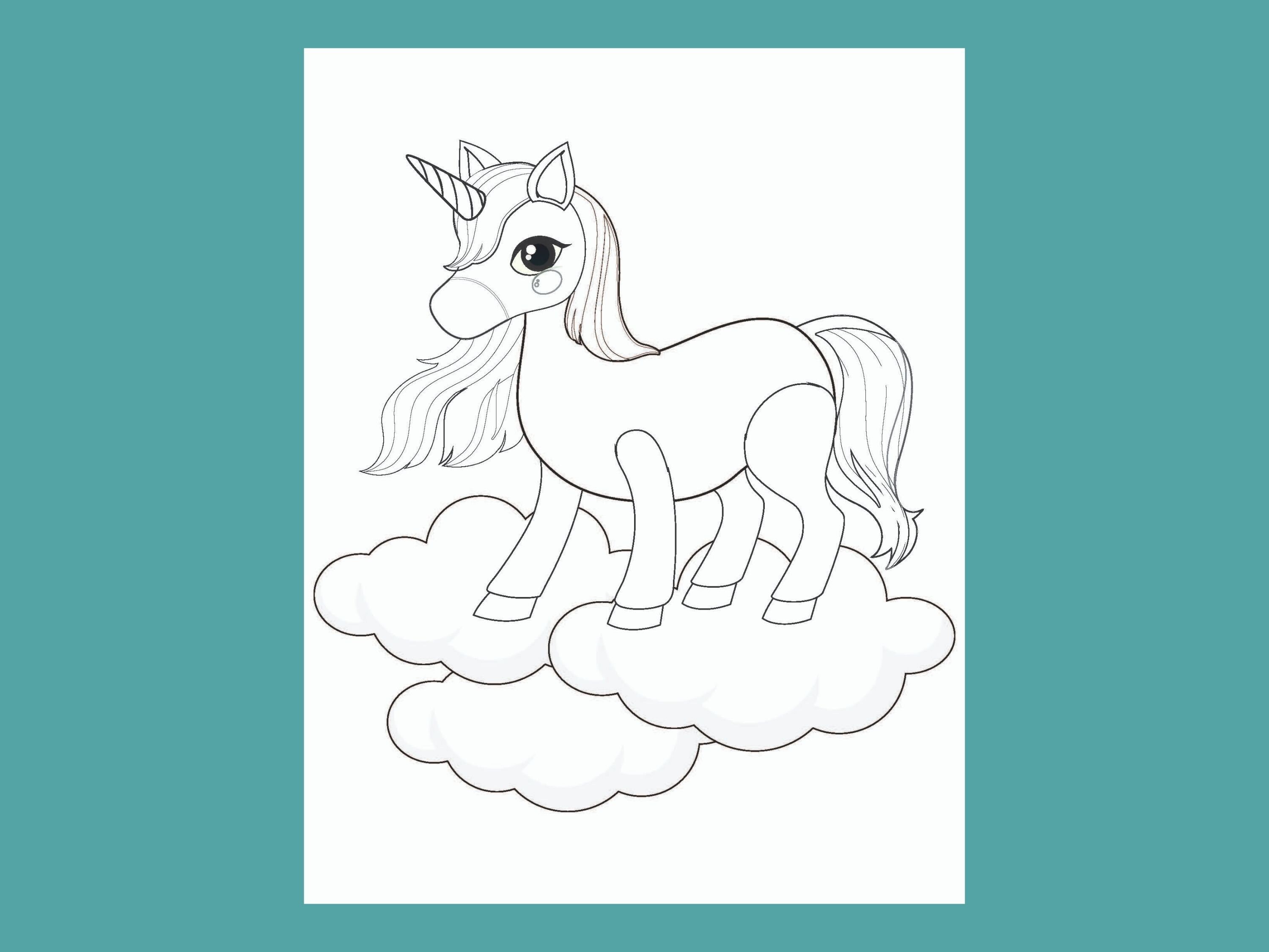 Children's Coloring Pages - Princesses and Pets (15 Pages), Kids ...